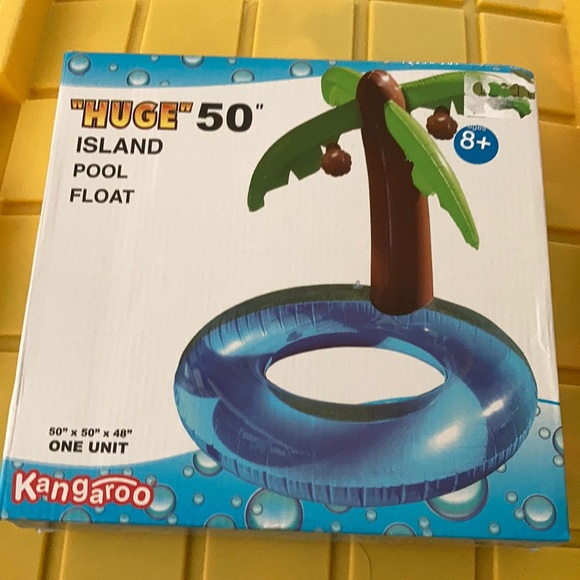 kangaROOS | Party Supplies | Huge Tropical Island Pool Float Nwt Nib ...